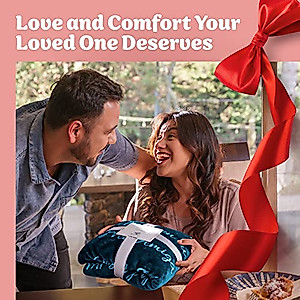 Regalos Para Mujeres, Gifts for Girlfriend Blanket, Romantic Gifts for Her, To My Girlfriend Gift Ideas, Birthday Gifts for Girlfriend From Boyfriend, GF BF, Throw Blanket 65” x 50” (Coral Blue)