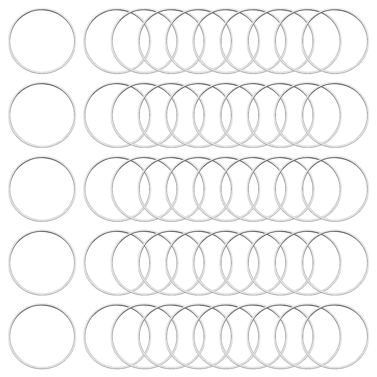 100Pcs Earring Hoops for Jewelry Making, 30mm Earring Finding Hypoallergenic Round Circle Earrings Beading Hoop Bulk Open Bezel Pendant Frame for DIY Earring Making Jewelry Finding(Gold)