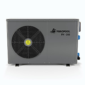 FibroPool Swimming Pool Heat Pump - FH255 55,000 BTU - for Above and In Ground Pools and Spas - High Efficiency, All Electric Heater - No Natural Gas or Propane Needed