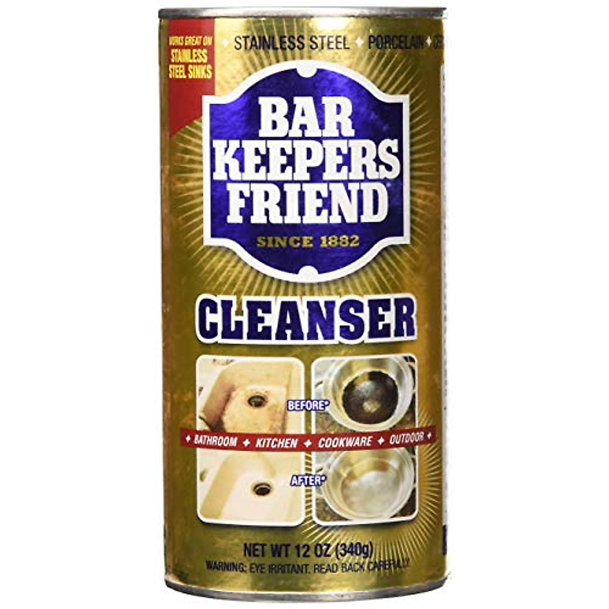 Bar Keepers Friend Powdered Cleanser 12-Ounces (1-Pack)