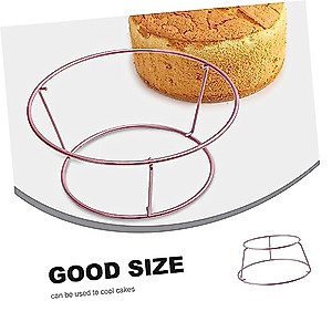 4 Pcs bread cooling rack round crackers baking trays for oven non stick cookware bakery cooling rack Cooling Racks for Baking oven grill rack Stainless Steel Cooling Bracket cooler Abaodam