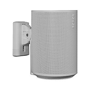Sanus Speaker Wall Mount for Sonos Era 100™ - Swivel & Tilt Speaker Mount with Easy 15-Minute Install - Single White Sonos Speaker Mount