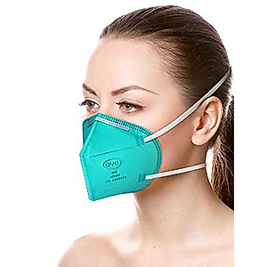 BYD CARE N95 Respirator, 20 Pack with Individual Wrap, Breathable & Comfortable Foldable Safety Mask with Head Strap for Tight Fit