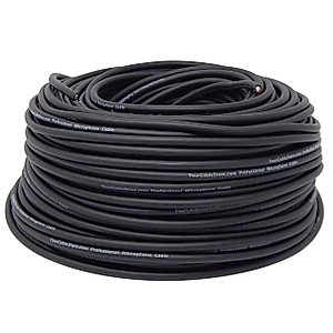 Your Cable Store DIY Make Your Own Custom Length XLR Cable Kit 250 Ft Of 28 AWG Balanced XLR Cable, 12 XLR Male Connectors And 12 XLR Female Connectors