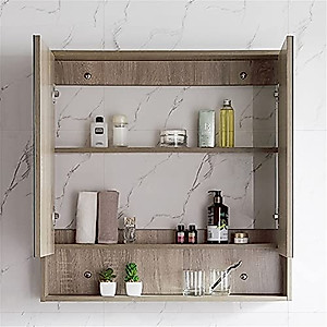 DSDD Mirrors Wall, Dressing Table with Objective Lens, Bathroom Medicine Cabinet, Bathroom Anti-Fog Box
