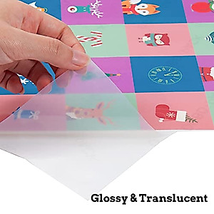 DGBDPACK Printable Vinyl Sticker Paper 8.5"x11" Glossy Sticker Paper 20 Sheets Translucent Waterproof Self-adhesive for Inkjet Printer