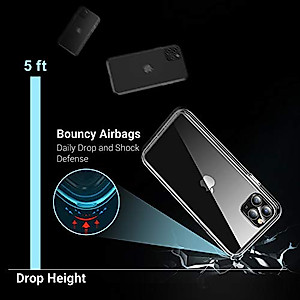 CASEKOO Crystal Clear Designed for iPhone 11 Pro Max Case, [Not Yellowing] [Military Grade Drop Tested] Shockproof Protective Phone Cases Slim Thin Cover (6.5 inch) 2019, Clear