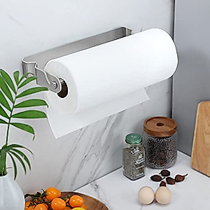 Adhesive Paper Towel Holder Under Cabinet - Saves Limited Counter Space, Easy to Install, Perfect for RVs, Campers, Travel Trailers