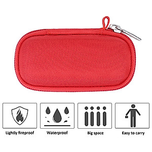 Khanka Hard Case Replacement for AliveCor Kardia Mobile ECG/KardiaMobile 6L EKG (Red)