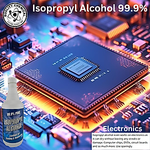 Quality Chemical - Super Premium - 99.9% Pure Isopropyl Alcohol (IPA) - Made in The USA - 1 Quart - Concentrated Isopropyl Alcohol 32 oz (Pack of 1)