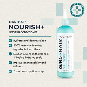 G+H NOURISH+ Moisturizing Leave-In Conditioner | Shea Butter, Tea Tree Oil | Promote Hair Growth, Healthy Scalp | Sulfate & Silicone Free | 10.1 Fl Oz