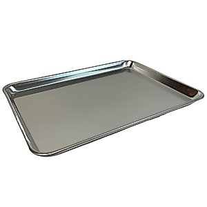 FSE Sheet Pan, Commercial Grade, 20-Gauge Aluminum, Bun Pan, 18" L x 13" W x 1-1/8" H (Half Size)