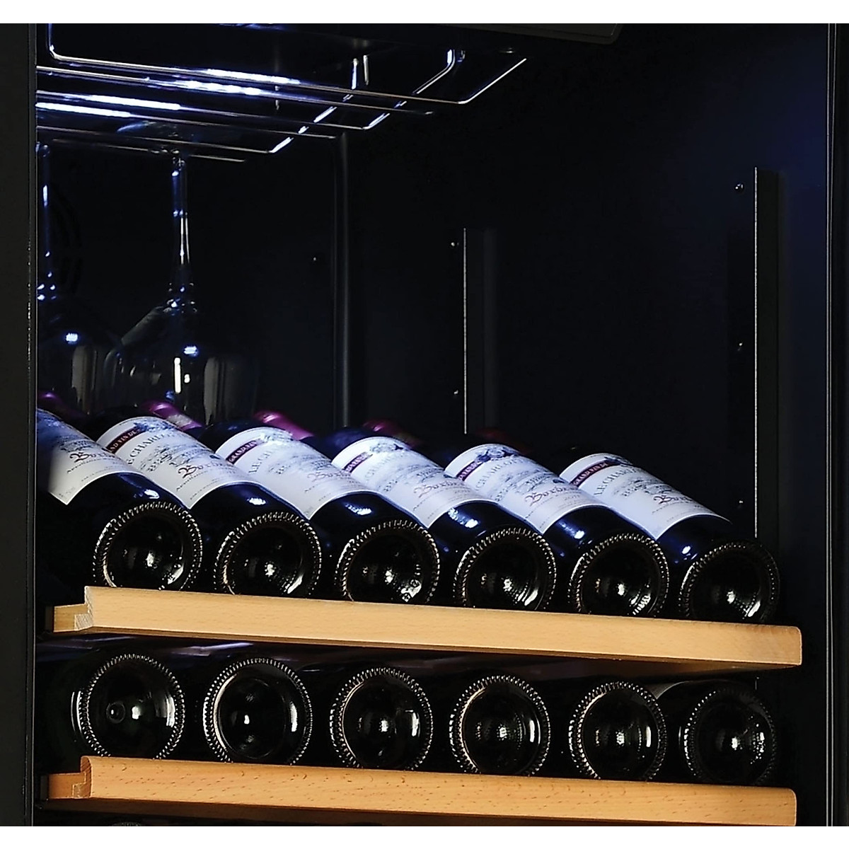 Koolatron Grand Series 173-Bottle Dual Zone Compressor Wine Fridge Refrigerator - Front Venting - Freestanding Wine Cellar for Home Bar, Outdoor - Ideal for Red, White, Champagne or Sparkling Wine