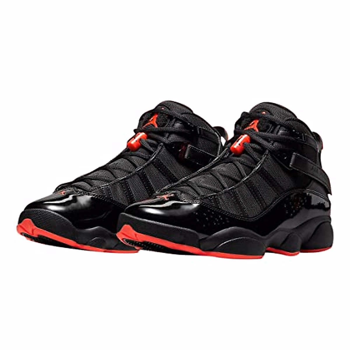 Jordan Men's 6 Rings Black/Infrared 23-Black (322992 066) - 10.5