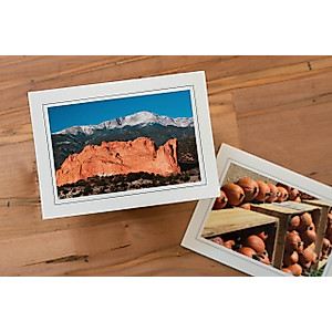 Photographer's Edge, Photo Insert Card, 10 Blank Cards and Envelopes, Birthday Cards For All Ages, for 4x6 Photos - Natural with Happy Birthday Border