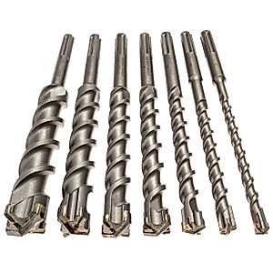 7 Piece Carbide Tipped BIT, Masonry Drill Bit Set, SDS Max!!!