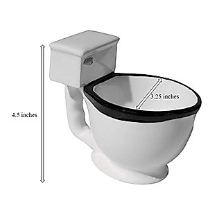 Evelots Toilet Coffee Mug/Cup-Ceramic-Tea/Beverage/Candies-10 Ounces-Hilarious.