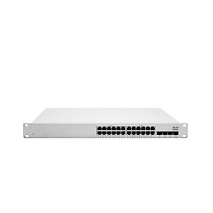 CISCO DESIGNED Meraki Cloud Managed MS225-24P Series 24 Port Gigabit Switch - 24x 1GbE Ports, 4 x SFP 10GbE Uplink Interfaces, 370W PoE