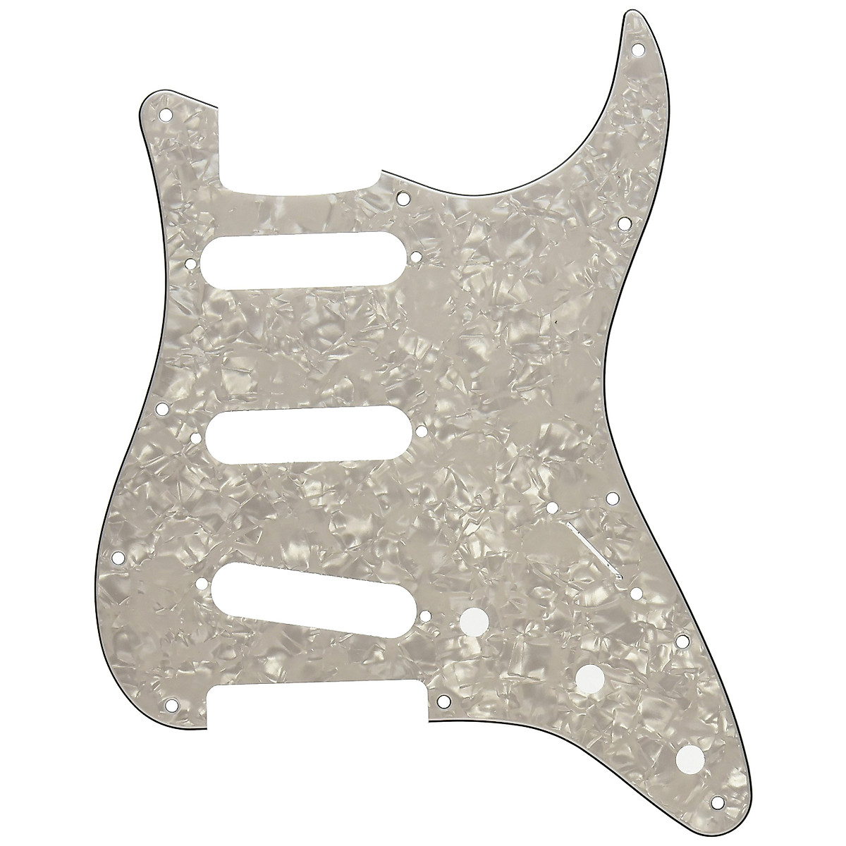 Fender Modern Pickguard, Stratocaster, 11-Hole - White Moto