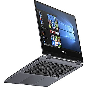 ASUS VivoBook Flip 14 Thin and Light 2-in-1 Laptop, 14 FHD Touch, Intel Core i3 Processor, 4GB RAM, 128GB SSD, Wifi, Webcam, Bluetooth, HDMI, Fingerprint, Windows 10 S (Renewed)