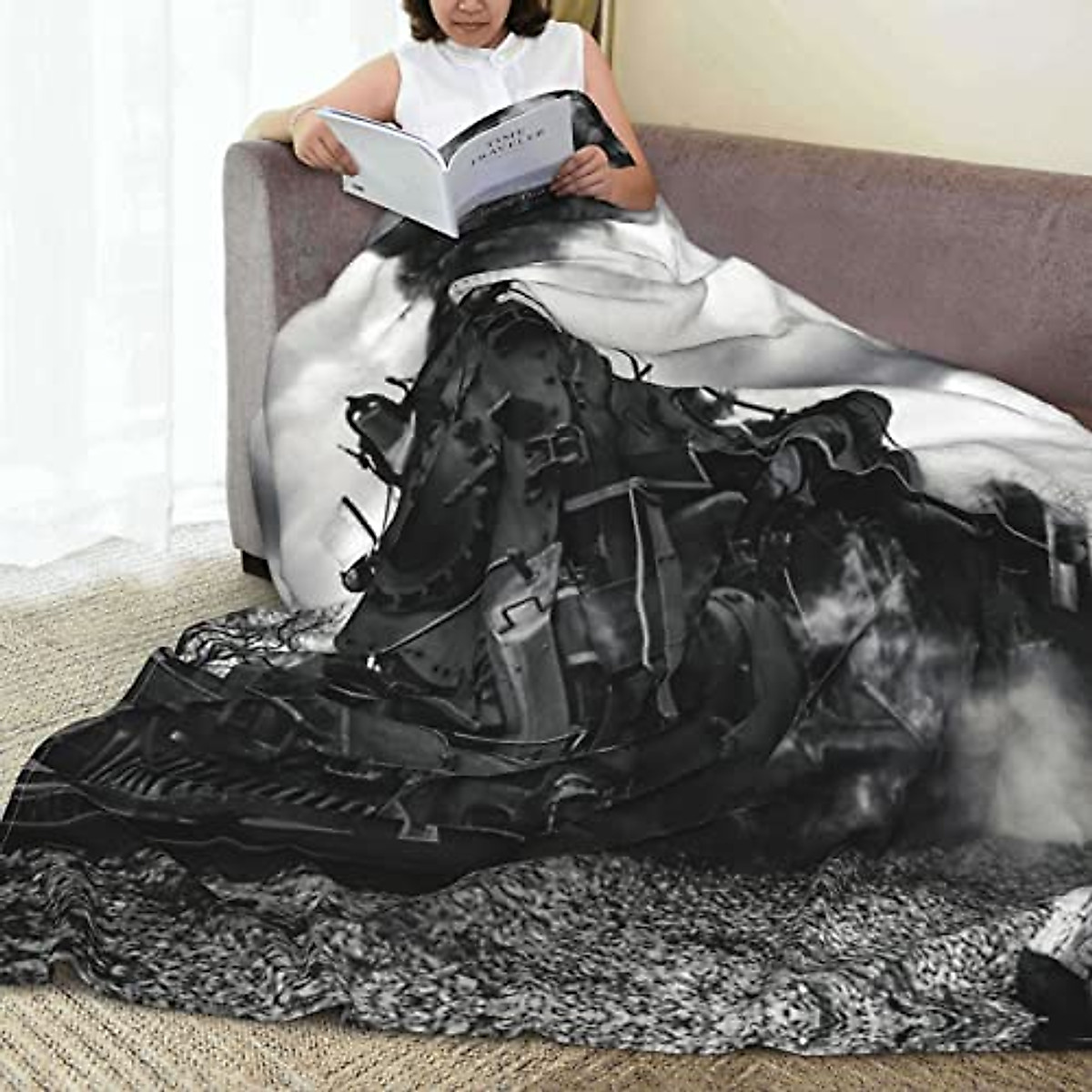 Steam Train Blankets Kids Adults Soft Flannel Fleece Throw Blanket for Sofa Couch Bed Gift