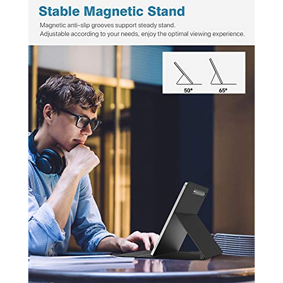 TiMOVO Case for Galaxy Tab S8 11 inch 2022 (SM-X700/SM-X706)/S7 2020 (SM-T870/T875) with S-Pen Holder, Slim Lightweight Magnetic Case with Auto Sleep/Wake Fit Galaxy Tab S8 Tablet, Black