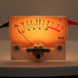 BALAX VU Meter Panel Kit Backlit Decibel/Level Tester with VU Driver Board Backlight