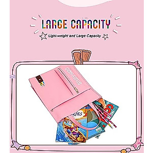 MINIQ Tote Bags for Teen Boys and Girls, Kids Tote Bag School Supply Organizer,Craft Tote Bag for Artist Courese & DIY