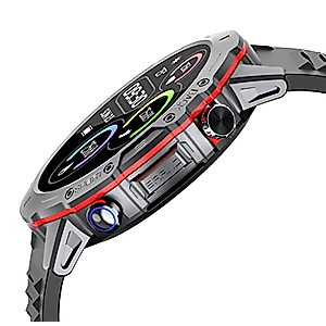 Tinwoo Smart Watch for Men Women with Heart Rate/Blood Oxygen/Sleep/Pedometer Monitor for iOS and Android Phones, 1.39" IP67 Waterproof Fitness Tracker Smartwatches 123 Sport Modes (Black)