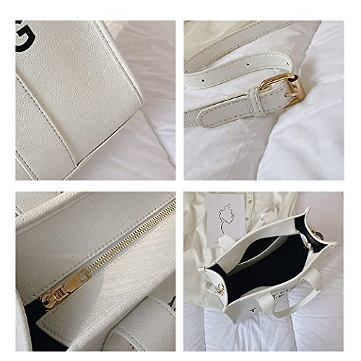 The Tote Bag for Women Handbag Tote Purse with Zipper Pu Leather Tote Bag for Travel Work Large Capacity Leather Tote Bag (Purple)