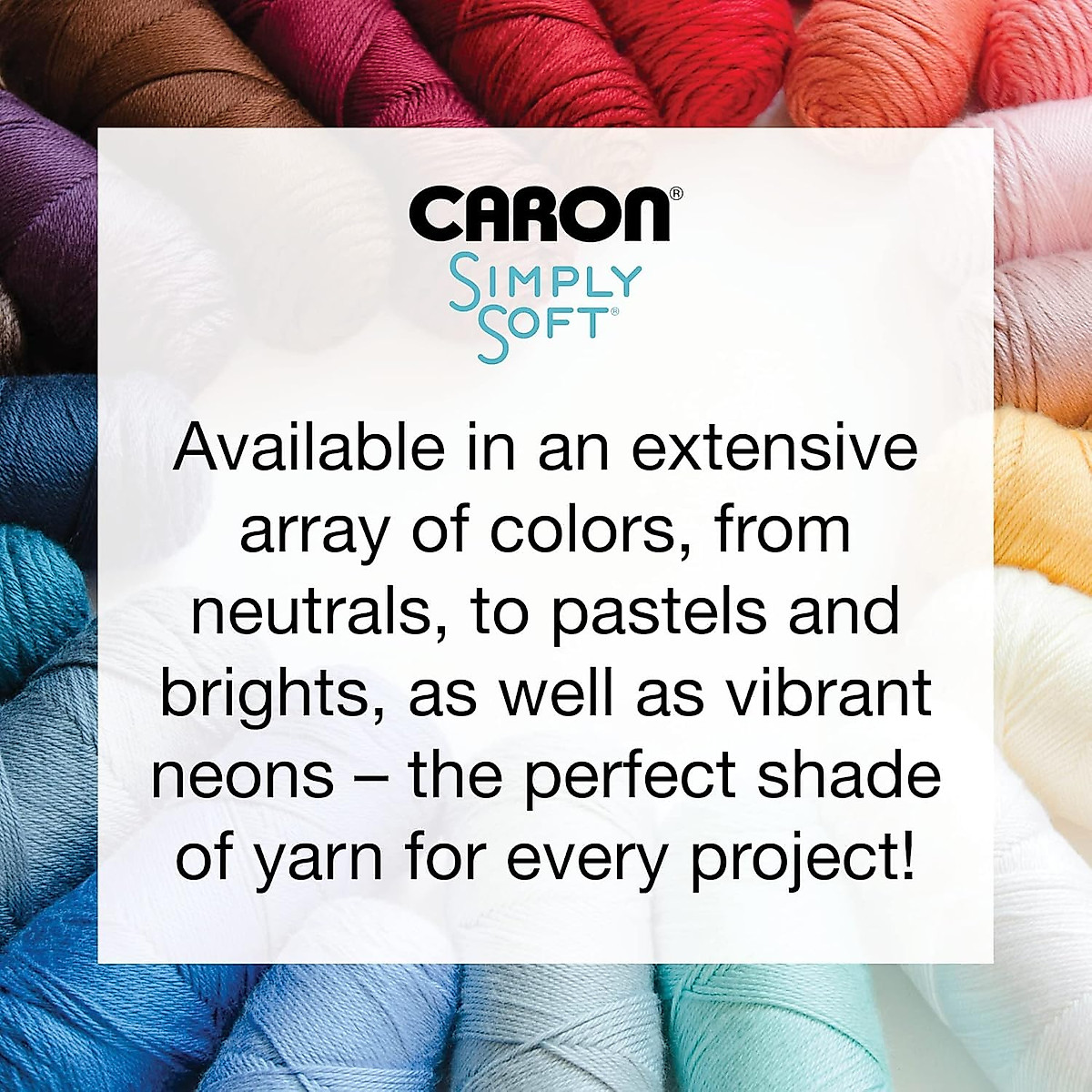 Caron H970039727 Simply Soft Solids Yarn 100% Acrylic - 6 oz - Black - Machine Wash & Dry