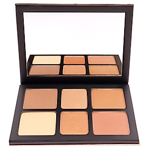 The Cali Contour Blush, Highlighter, & Bronzer Face Palette, Light to Medium