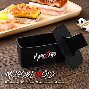 MarcZero Sushi Making Kit, 22 in 1 Sushi Bazooka Roller Kit With Bamboo Mat, Sushi Knife, Bamboo Chopsticks, Bazooka Roller, Sushi Molds, DIY Sushi Roller Machine for Beginner