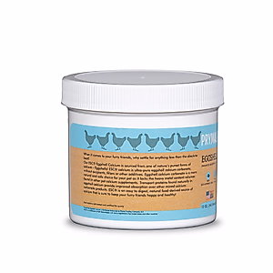 Prymal Pets Eggshell Calcium for Pets - 12 oz. Natural, Ultra-Pure Egg Shell Mineral Powder Supplement for Cats and Dogs - High Absorption, Helps Support Bone, Joint, Teeth, Heart, Immune Health