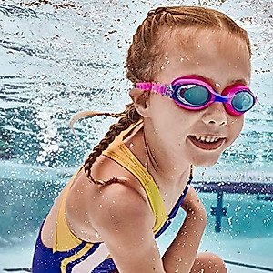 Romoc 4 Pack Kids Swimming Goggles,No Leaking,Anti Fog,UV Protection Swim Glasses Water Goggles Christmas Gift