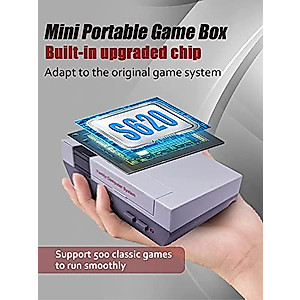 Classic Edition Mini Retro Game Console,AV Output Plug & Play Classic Mini Video Games, Built-in 620 Games with 2 Classic Controllers, Birthday Gifts Choice for Children/Adults