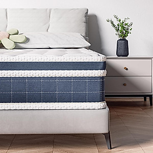 Skyday Queen Mattress, 10 Inch Cooling Queen Size Mattresses in A Box, Gel Memory Foam Hybrid Mattress for Motion Isolation, Pressure Relief,Medium Firm, Breathable, CertiPUR-US, 80"x 60"x10"