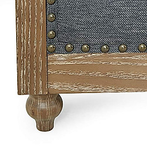 Christopher Knight Home Saragus Sofas, Charcoal + Dark Brown