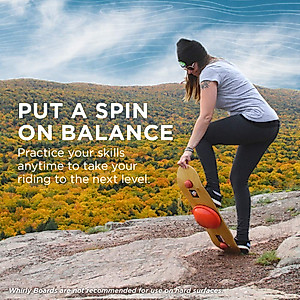 Whirly Board Spinning Wooden Balance Board & Agility Training Equipment