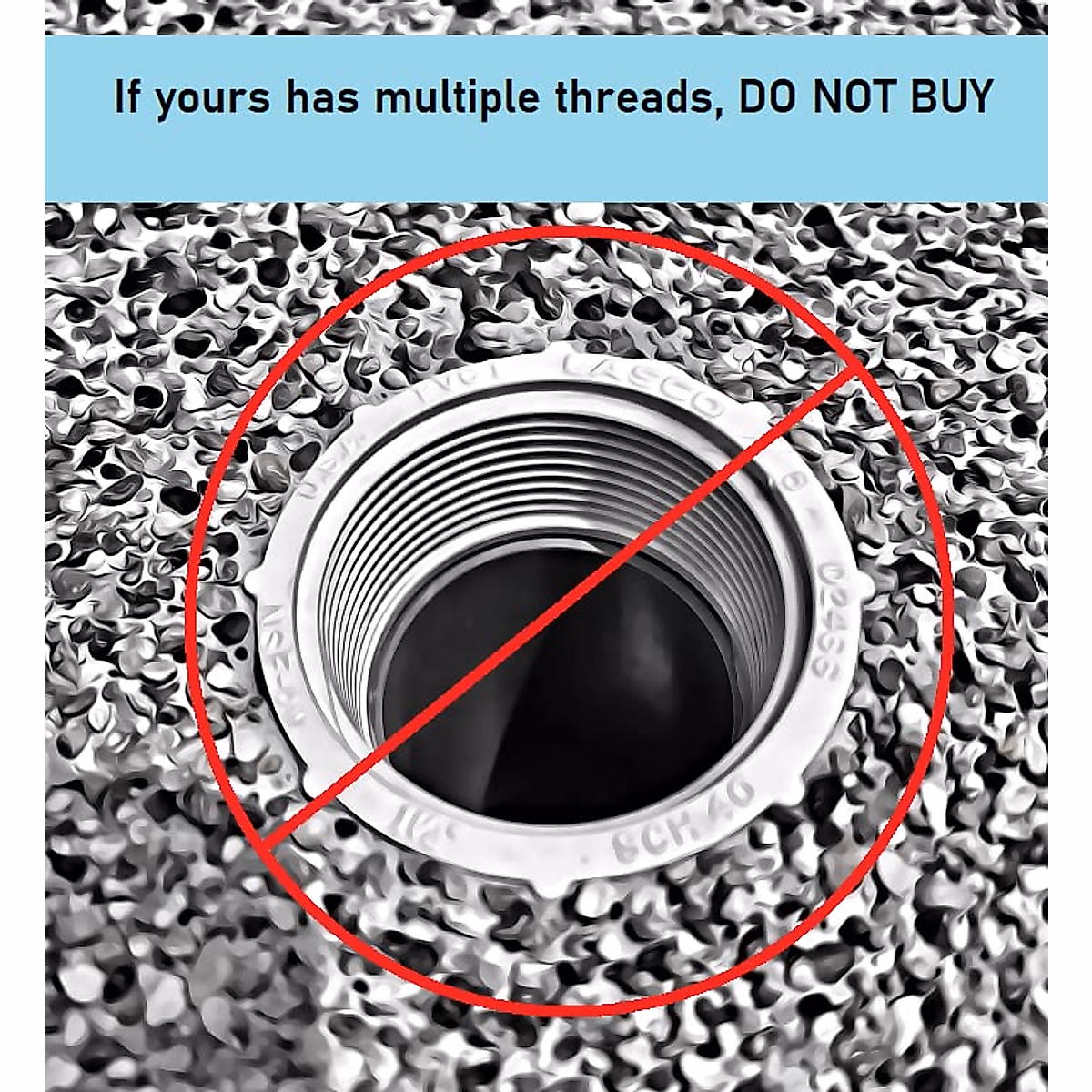 Generic Umbrella Pole Stabilizer Reducer Adapter for Baja Deck Pool Sleeves, Black, 3" Tall