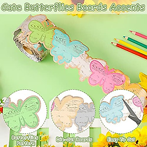 68.9 Feet Bulletin Board Border Fall Maple Leaves Pumpkin Snowflake Candy Cane Gingerbread Man Border Trim for Thanksgiving Halloween Christmas Winter Classroom Bulletin Boards Decor(Fresh)