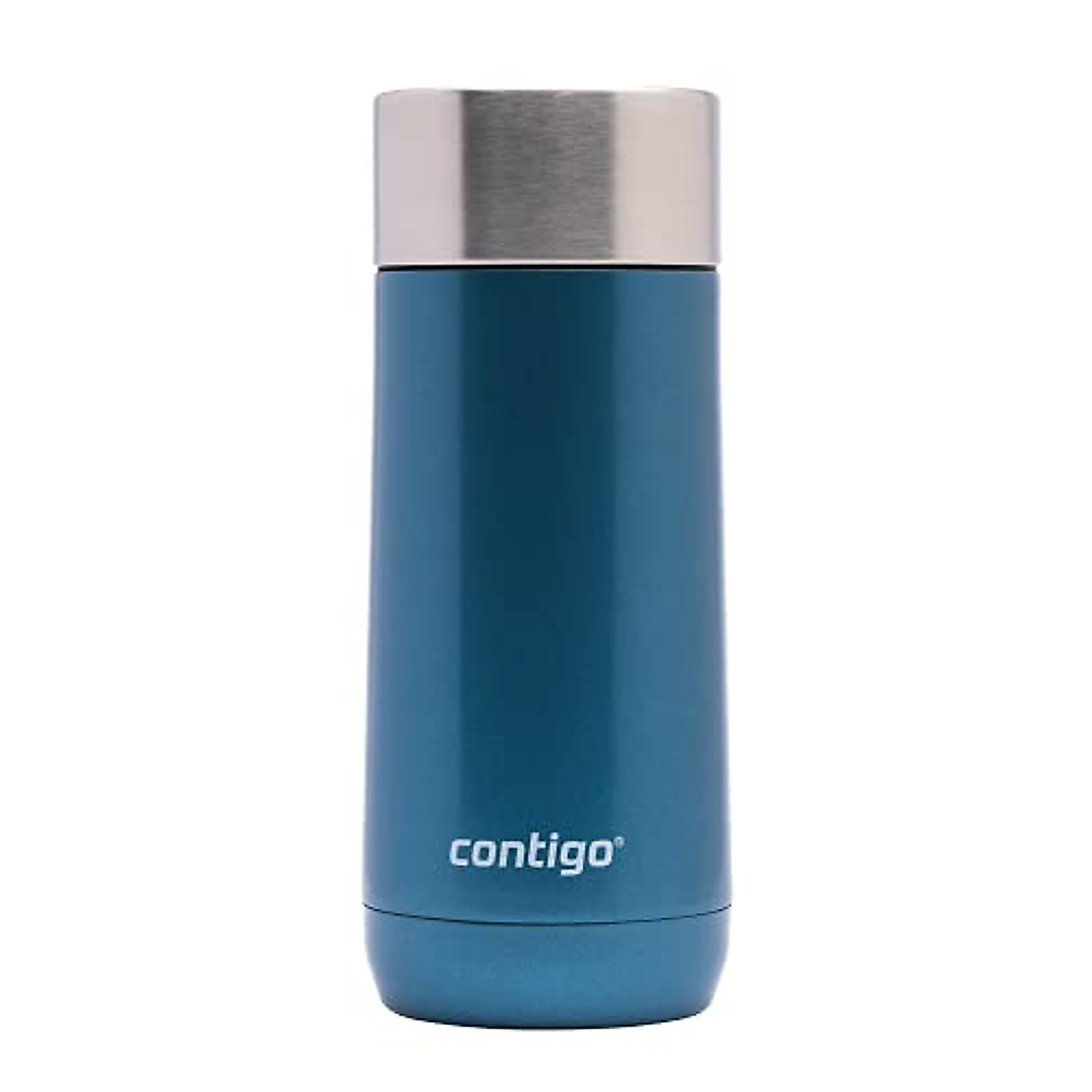 Contigo Luxe Autoseal Travel Mug, Stainless Steel Thermal Mug, Vacuum Flask, Leakproof Tumbler, dishwasher safe, Coffee Mug with BPA Free Easy-Clean Lid, Cornflower, 360 ml
