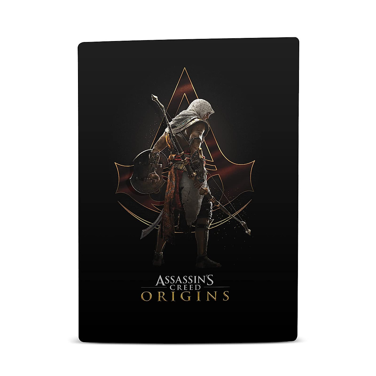 Bayek Crest Origins Character Art Vinyl Faceplate Sticker Gaming Skin Case Cover Compatible with Sony Playstation 5 PS5 Digital Edition Console and DualSense Controller