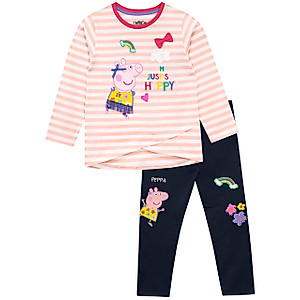 Peppa Pig Girls' Peppa T-shirt and Leggings Size 4