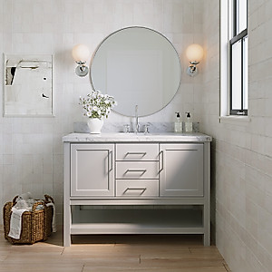 ARIEL Bayhill 48" Single Sink Base Cabinet in Grey