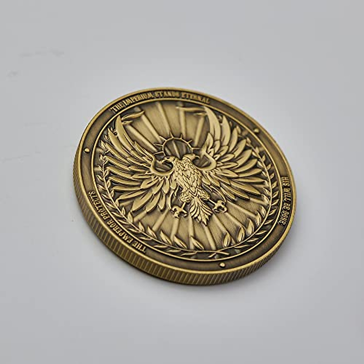 Starforged Compatible with Warhammer 40k Collectible Coin: Imperium of Man 1 PC