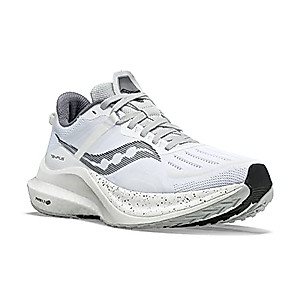 Saucony womens Tempus Sneaker, White/Black, 11.5 US