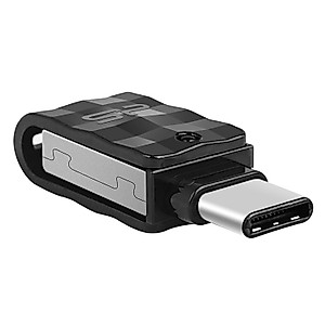 Silicon Power 32GB X5 Flash Drive USB 3.0 Dual Drive USB Type-C C31 Swivel Dual Flash Drive Type C Ready for Smartphones Tablets and New MacBook 5 Pack (S5032GBUC3C31V1KBT)