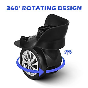 BESPORTBLE Luggage Swivel Wheels, Suitcase Replacement Wheels Swivel Wheel 4Pcs