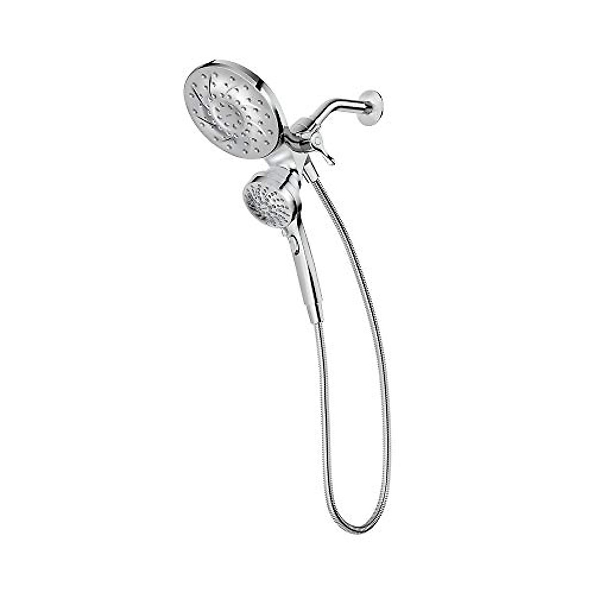 Moen Engage Magnetix Chrome 2.5 GPM Handheld/Rain Shower Head 2-in-1 Combo Featuring Magnetic Docking System, Rain Shower Head with Handheld Spray, 26009